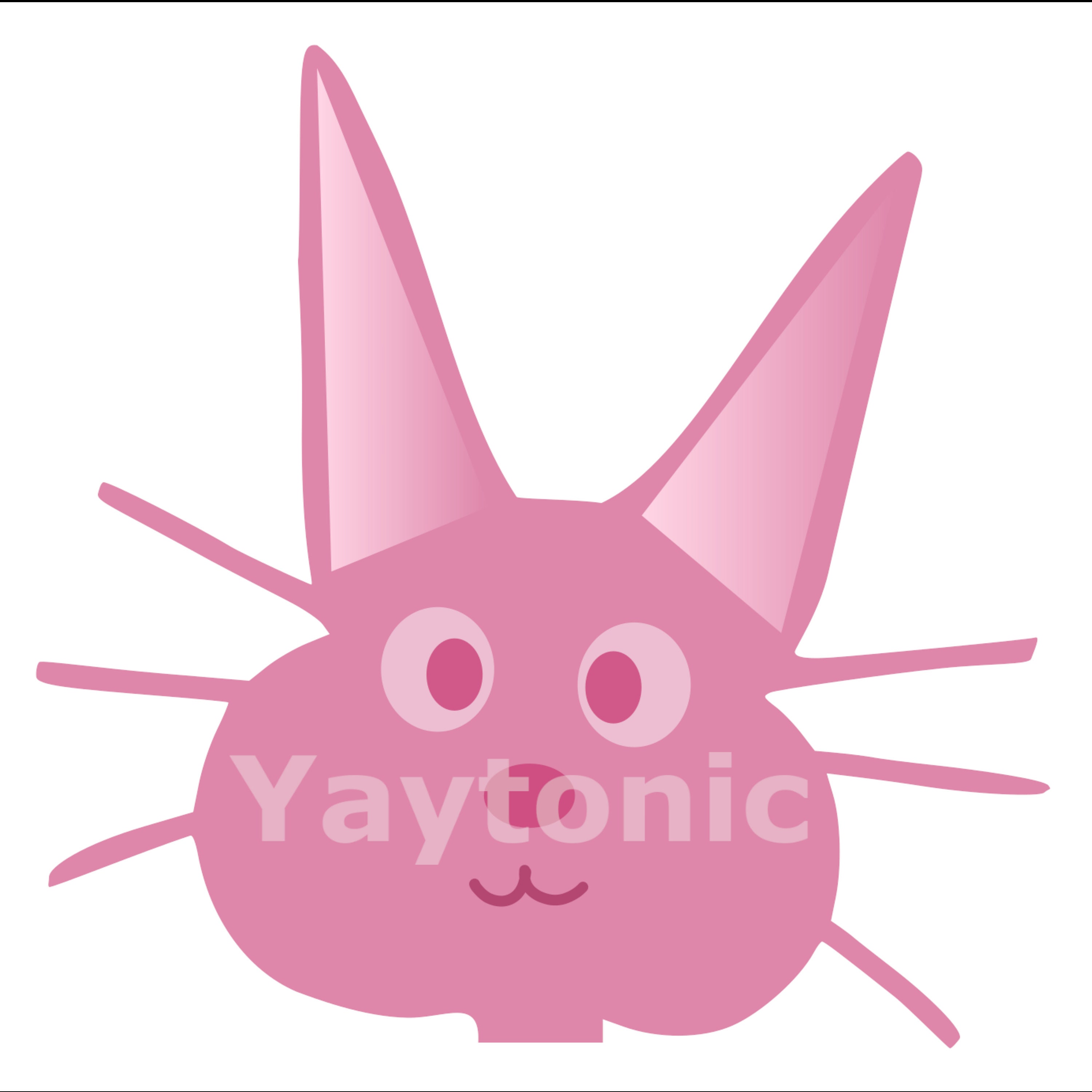 Comical Silly Cat Face SVG. Funny Cat Face in Pink/black - a Silly Cat ...