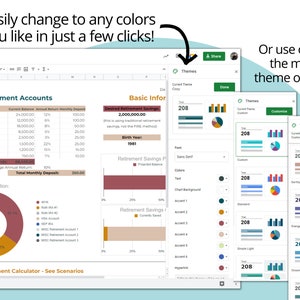 Simple Retirement Planner / Google Sheets / Easy to Use / Retire Early ...