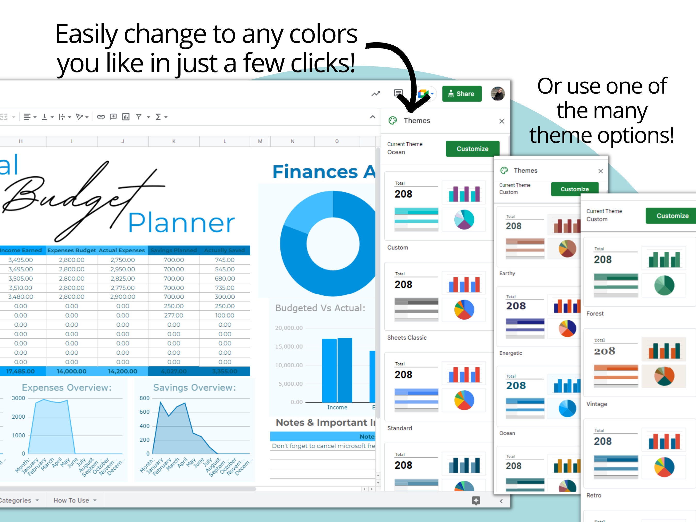 Best Ever Annual Budget Planner / Google Sheets / Easy to Use - Etsy