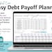 Debt Payoff Spreadsheet for Google Sheets | Easy Debt Tracker, Debt ...