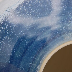 Medium Urn, Ice Blue, Handmade Ash Keeper Capacity 162 Cubic Inches 8 ...