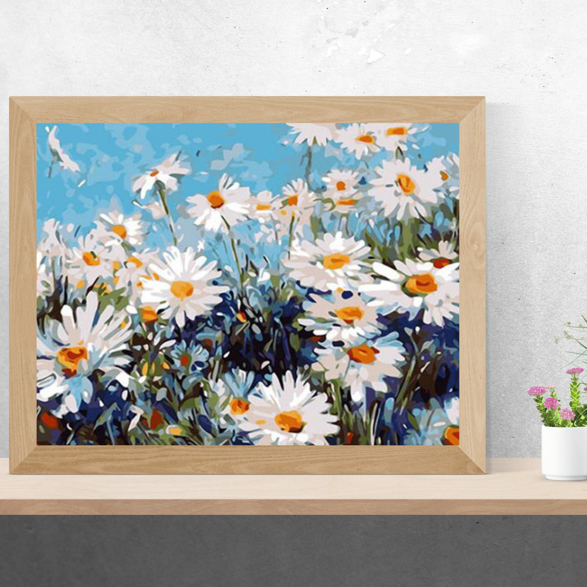 Floral Paint By Number Kit Paint By Number Kit Flowers Etsy floral-paint-by-number-kit-paint-by-number-kit-flowers-etsy