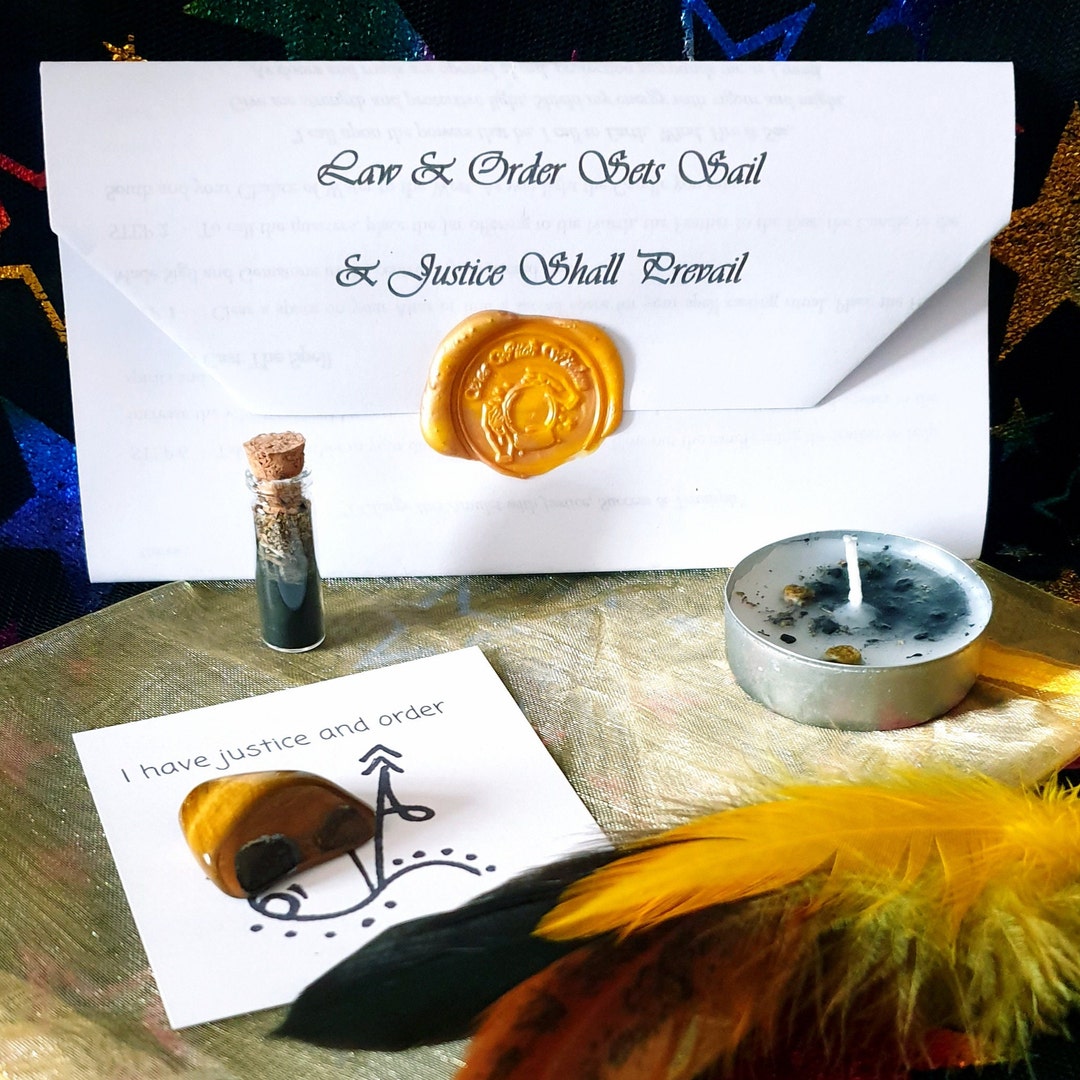JUSTICE & ORDER Real Spell Kit. Ritual/magic/wiccan/pagan/witchcraft - Etsy