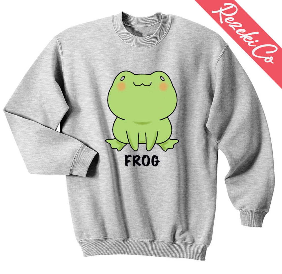 Cute Frog Sweatshirt Frog Sweater Green Frog Crewneck Unisex Size - Etsy
