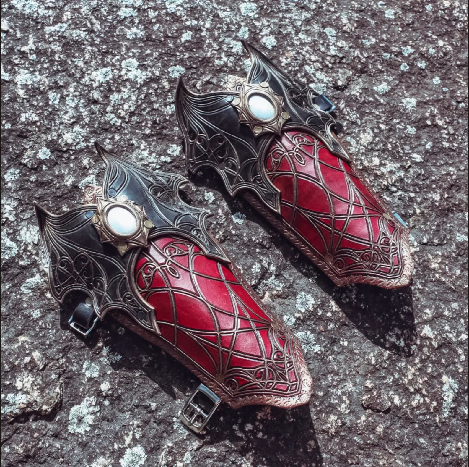 Bloodstained Bracers | Leather Pattern | Laser Cutter Compatible File ...