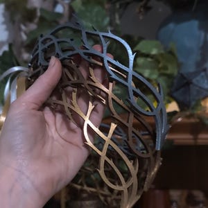 Leather Thorn Crown Headpiece | LARP Cosplay Armor | Forest Fae Elven ...