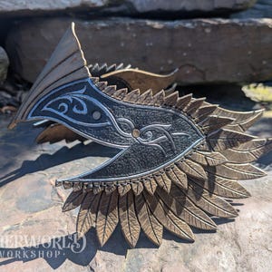 Leather Valkyrie Battle Crown Headpiece | LARP Cosplay Armor | Warrior ...