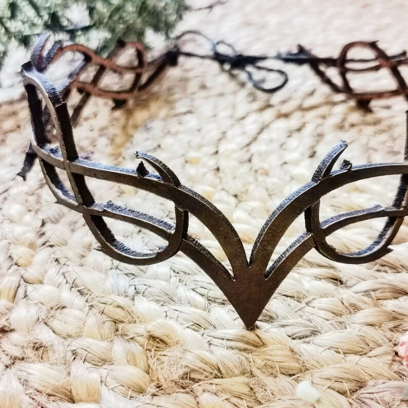 Leather Thorn Crown Headpiece LARP Cosplay Armor Forest Fae Elven Elf ...