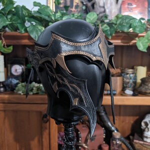 Leather Warrior Battle Crown Headpiece LARP Cosplay Armor Thorn Wyvern ...