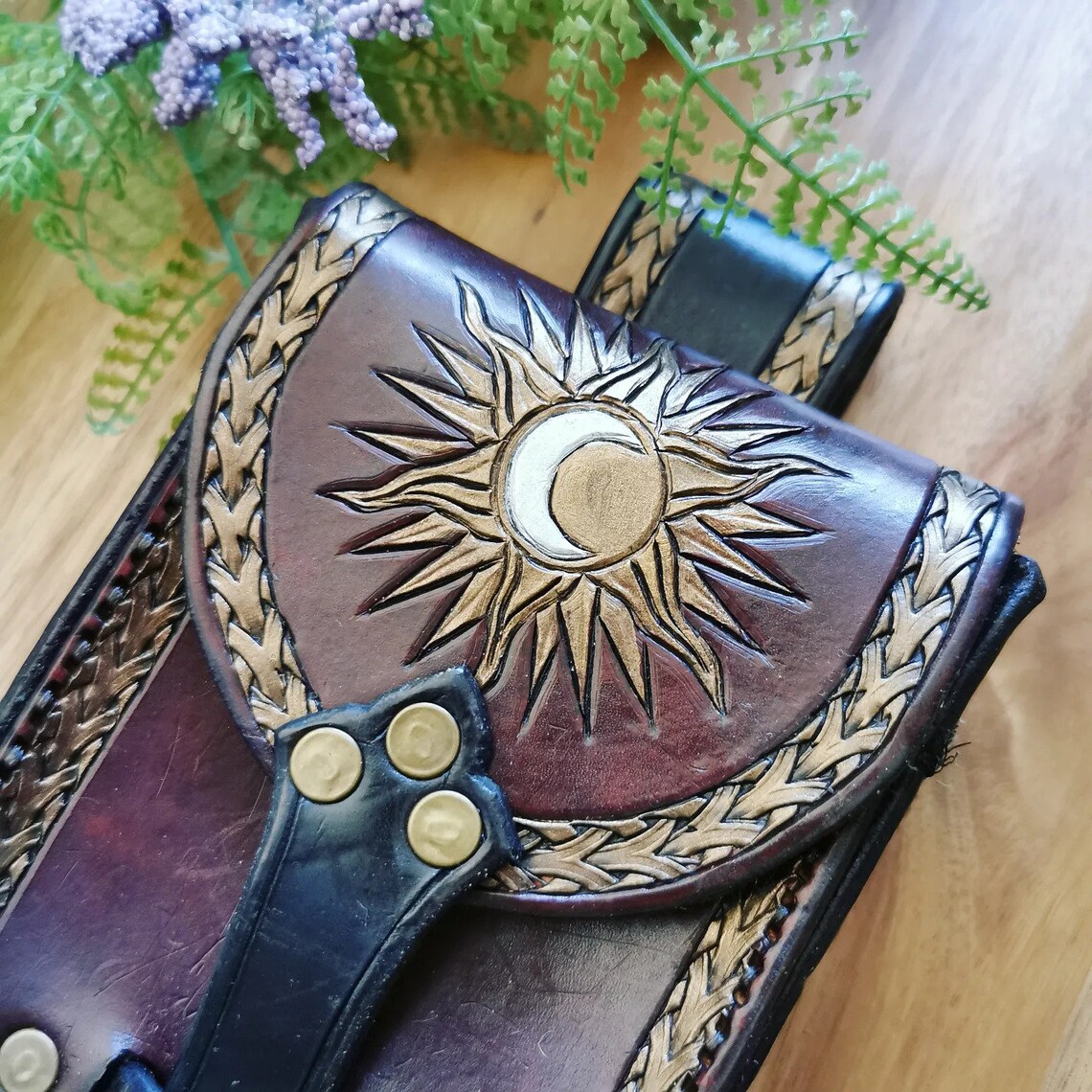 Celestial Belt Bag Pouch | Leather Pattern | Laser Cutter Compatible ...