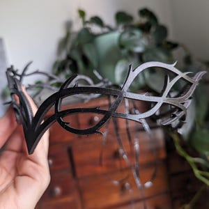 Leather Thorn Crown Headpiece | LARP Cosplay Armor | Forest Fae Elven ...