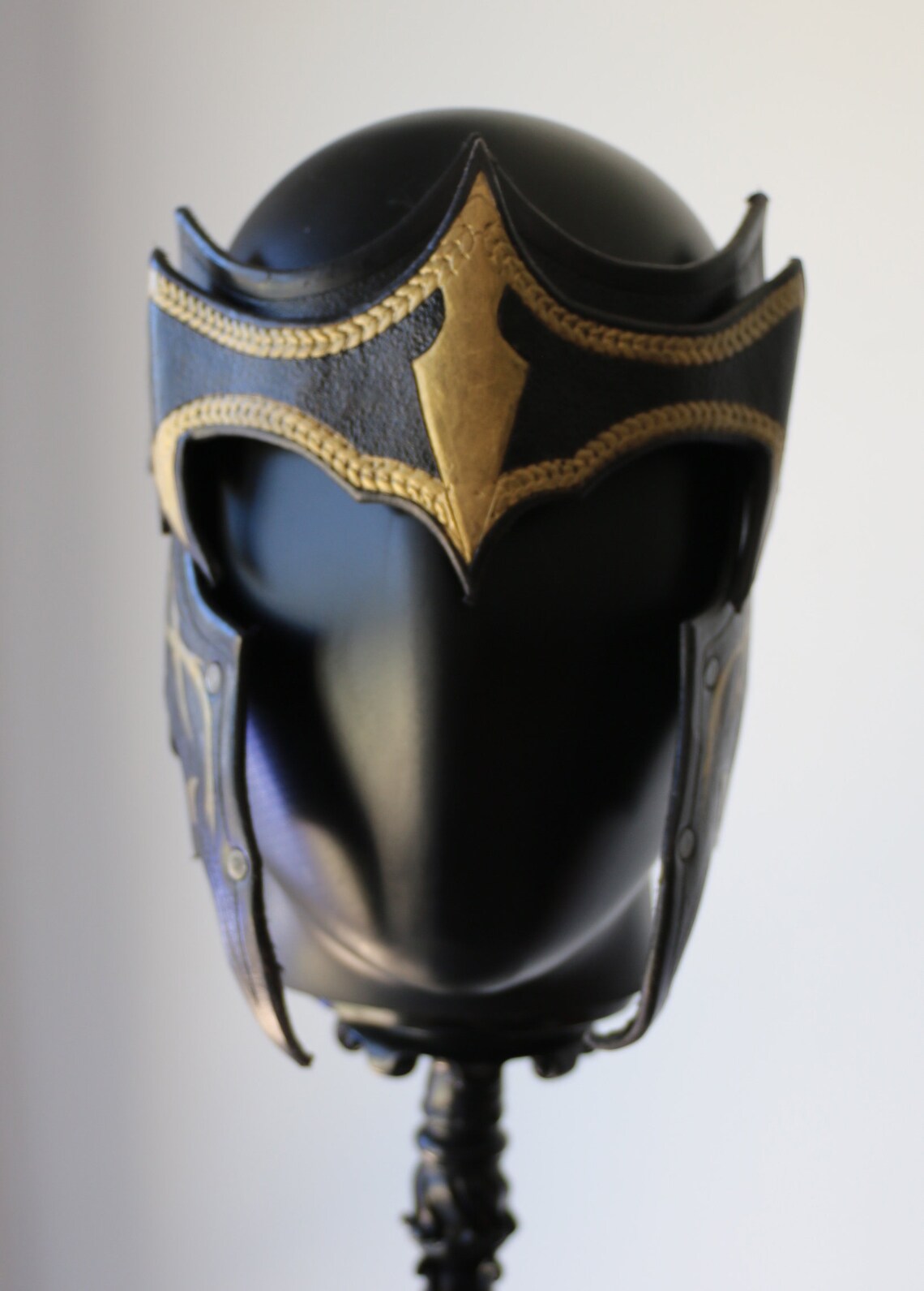 Leather Warrior Battle Crown Headpiece LARP Cosplay Armor Thorn Wyvern ...