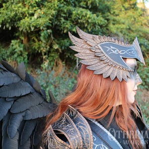 Leather Valkyrie Battle Crown Headpiece | LARP Cosplay Armor | Warrior ...