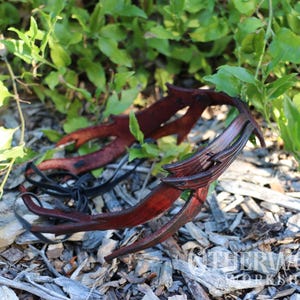 Leather Druid Crown Headpiece: Forest Fae LARP Cosplay Armor - Etsy