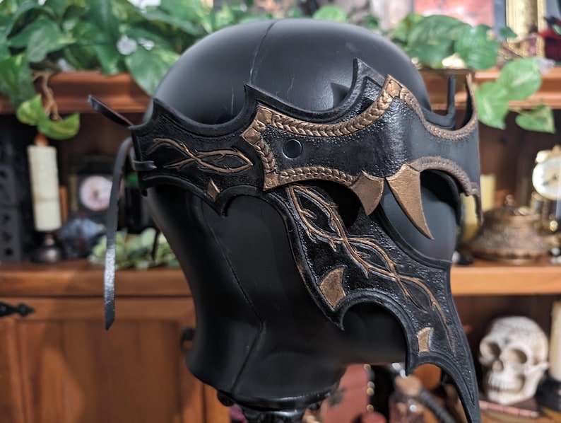 Leather Warrior Battle Crown Headpiece | LARP Cosplay Armor | Thorn ...