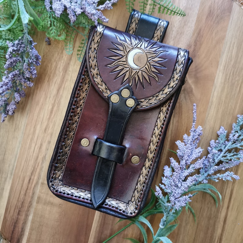 Celestial Belt Bag Pouch | Leather Pattern | Laser Cutter Compatible ...