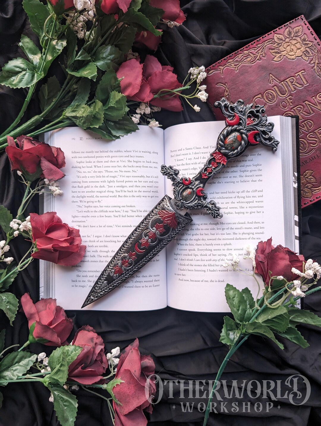 Leather Dagger Sheath | Enchantress Custom Size | Fantasy LARP Cosplay ...