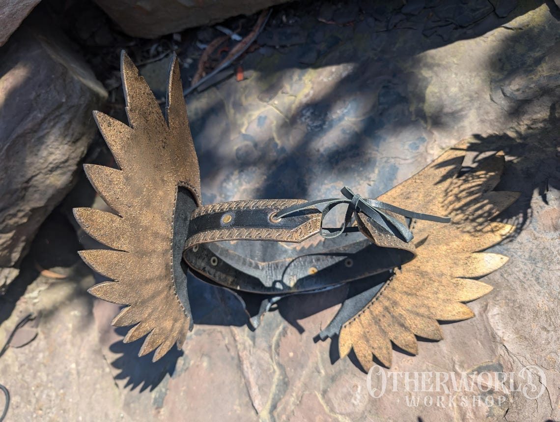 Leather Valkyrie Battle Crown Headpiece | LARP Cosplay Armor | Warrior ...
