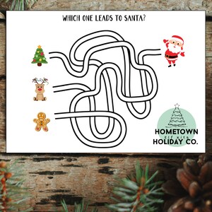 Christmas Maze Digital Download | Christmas Games for Kids | Christmas ...
