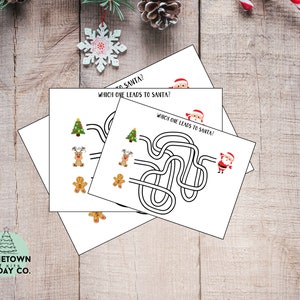 Christmas Maze Digital Download | Christmas Games for Kids | Christmas ...