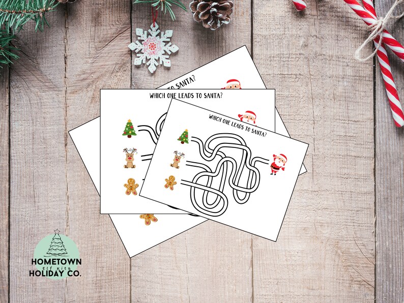 Christmas Maze Digital Download | Christmas Games for Kids | Christmas ...