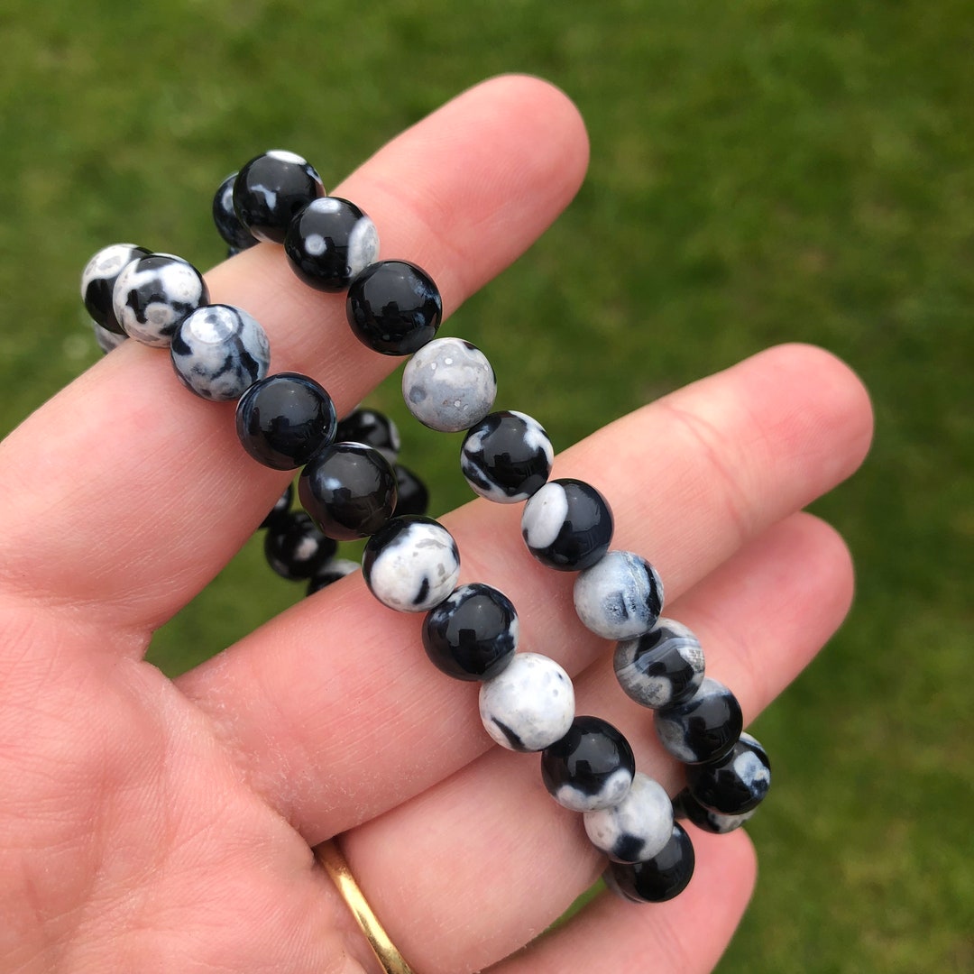 Orca Agate Bracelet - Etsy