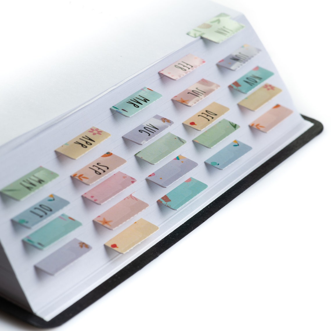 Monthly Tabs for Planner Stickers 12 Month Tabs and 12 Blank | Etsy