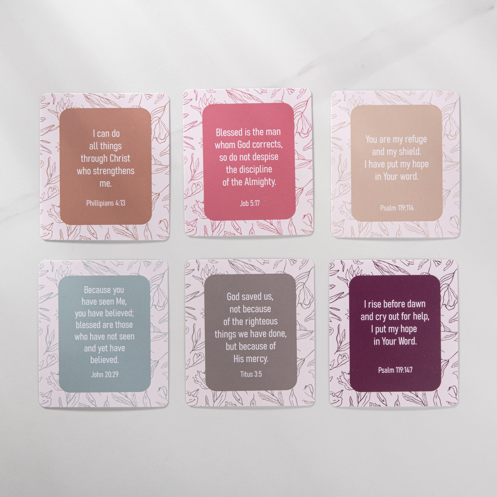 60 Unique Bible Verse Cards: Inspirational Scripture, Encouragement ...
