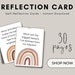 Reflection Card, Mindfulness, Self Reflection, Printable, Self-esteem ...