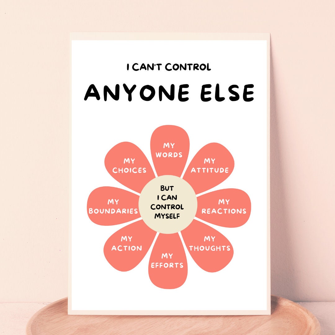 I Cannot Control Poster, Self Esteem, Classroom Poster, Teacher Poster ...