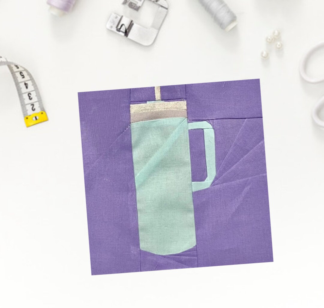 Tumbler Cup Paper Piecing Pattern - Etsy