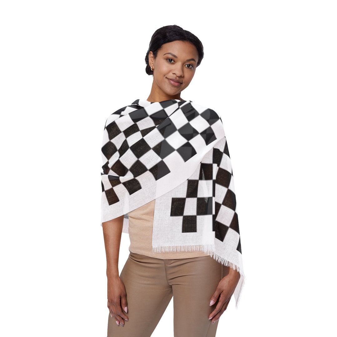 Race Day Checkered Flag Scarf - Etsy