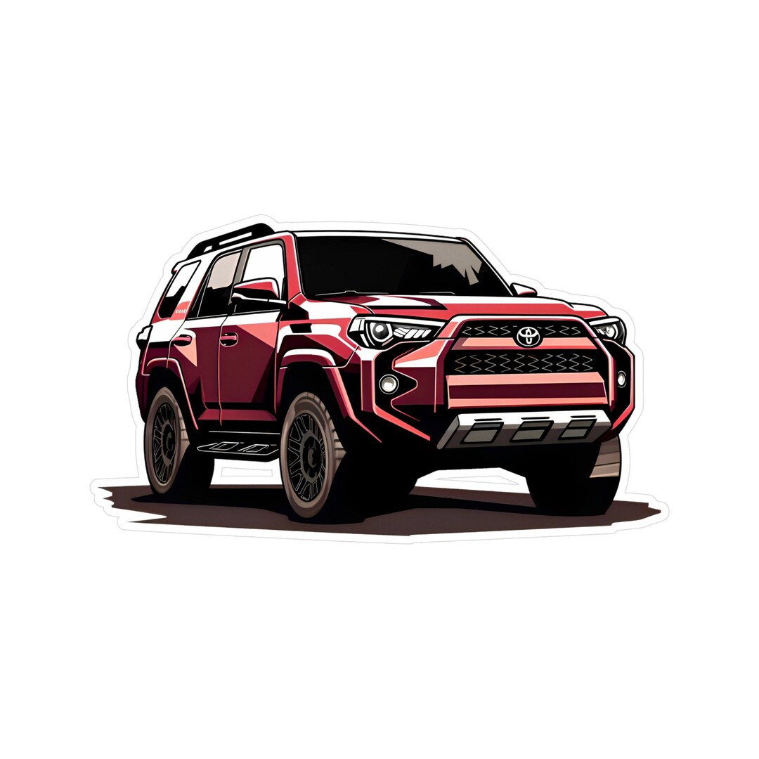 Red Toyota 4runner SUV Sticker Die-cut Vinyl Decal - Etsy