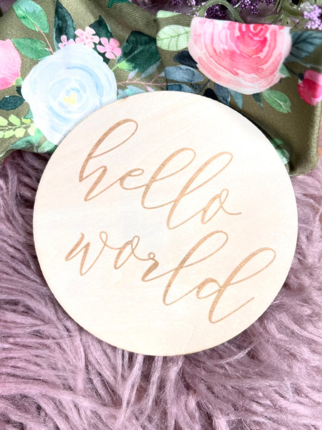 Hello World Wooden Sign - Etsy