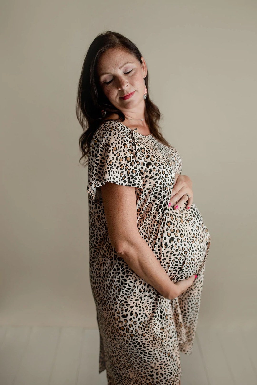 New Arrival- Leopard Print Labor and Delivery/nursing Gown - Etsy
