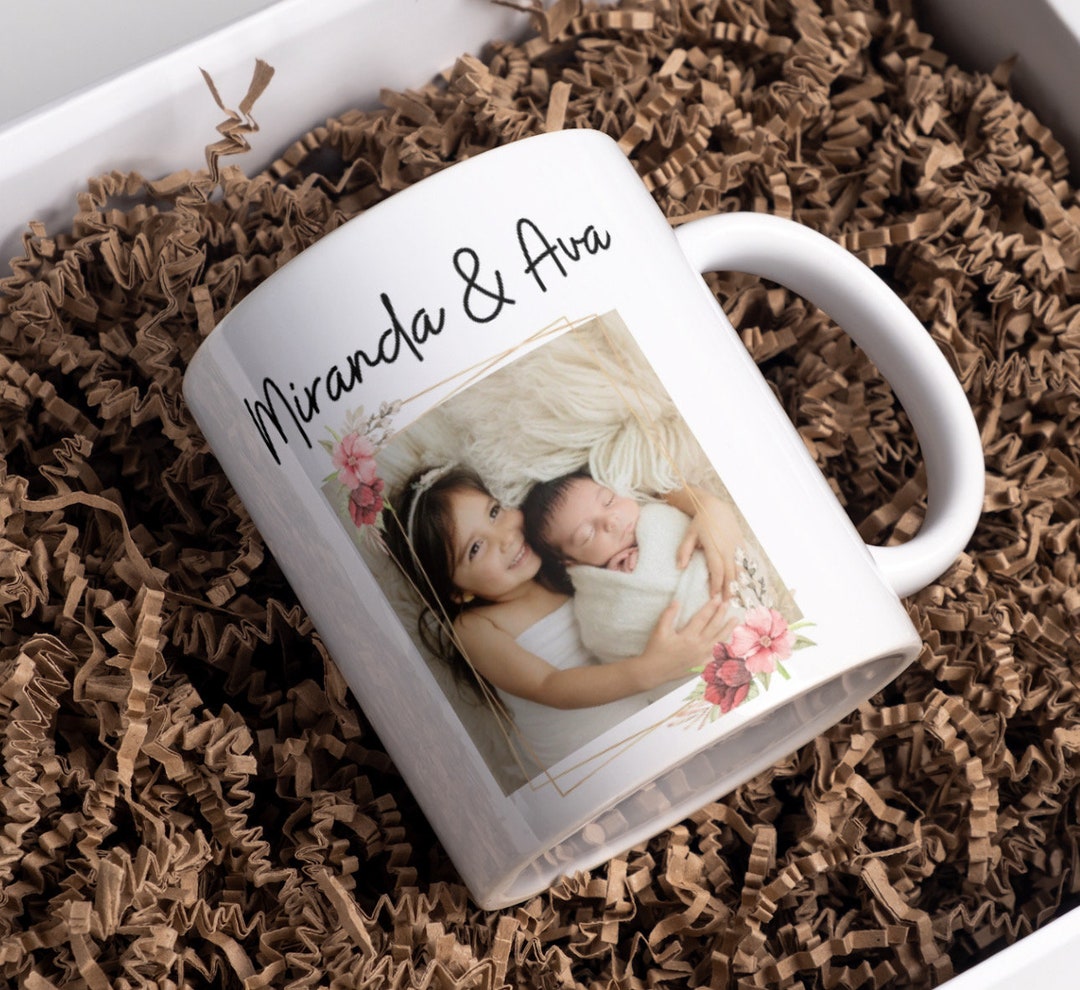 Mom Gifts, Custom Photo Siblings Mug With Names, Custom Kids Mug ...
