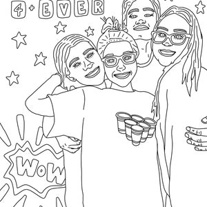 Custom Coloring Pages - Digital Coloring Sheets - Printable - Coloring ...