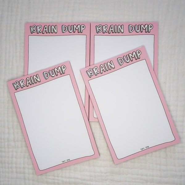 Brain Dump Notepad - Etsy