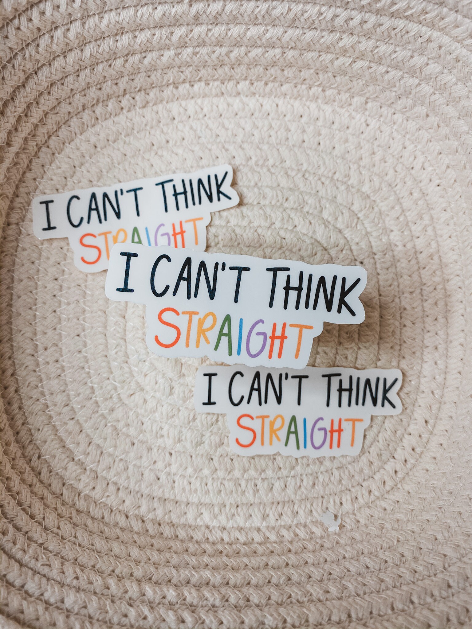 I Can't Think Straight Sticker Cute Pride Sticker Design - Etsy