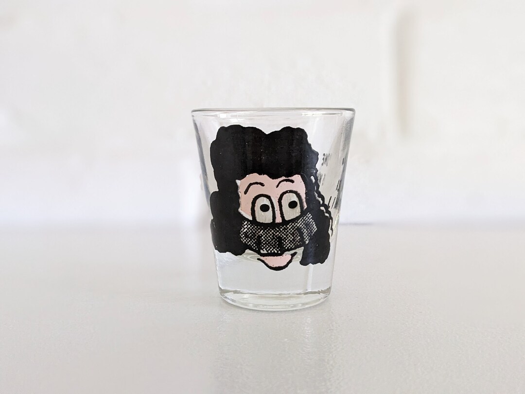 Vintage Shot Glass | Roving Eyes Veiled Lady "one is My Limit" Shot ...