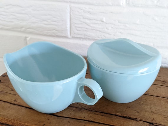Vintage Blue Windsor Melmac Melamine Cream and Sugar Set | Etsy