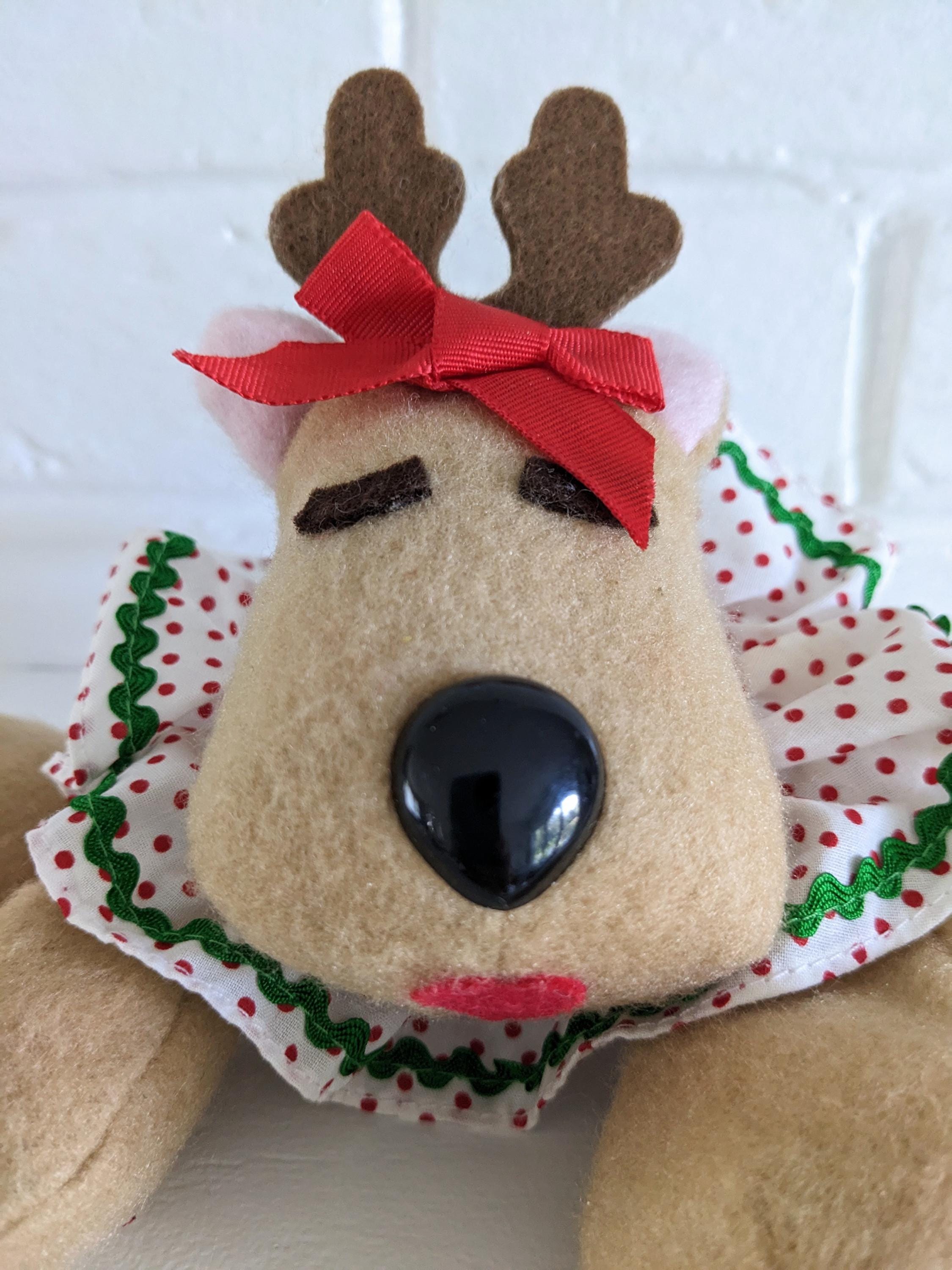 Vintage Hallmark RHONDA REINDEER Plush Hallmark Rodney Reindeer ...