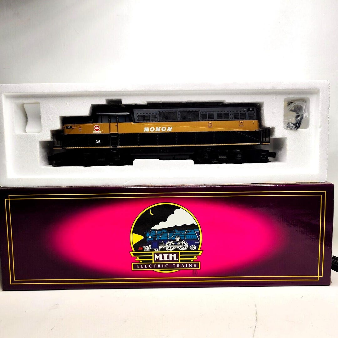 O Gauge MTH Monon Locomotive EMD BL2 Powered Diesel Engine Proto Sound ...