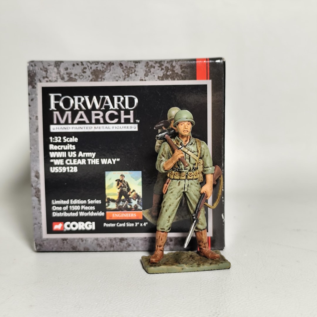 Corgi WWII US Army Engineer Figure | 1:32 Scale Metal Toy Soldier - Etsy