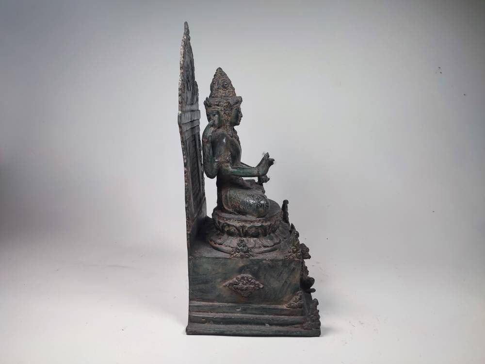 Bronze Tri Murti God Rare Tri Murti Statue Brahma God - Etsy