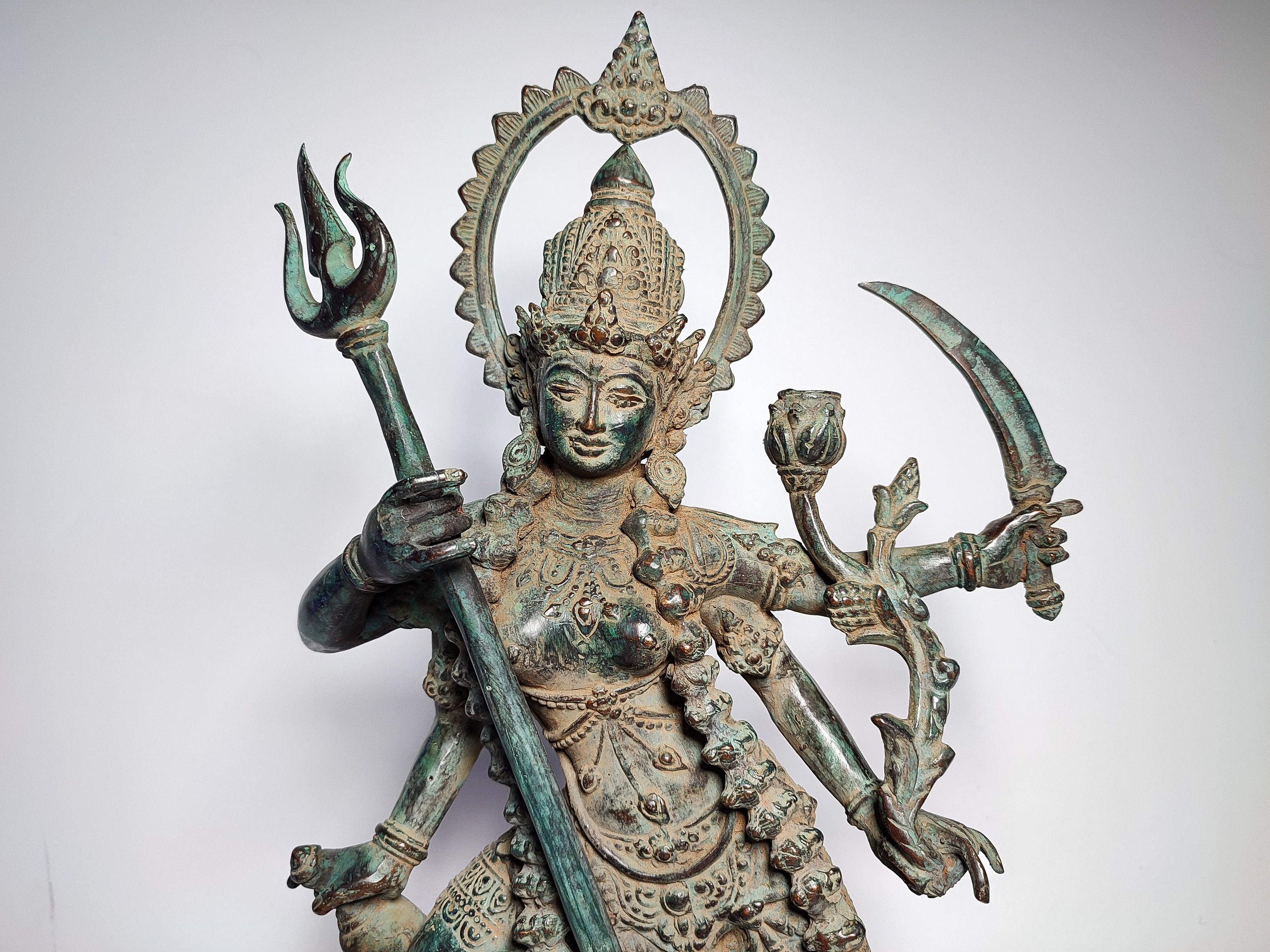 Mahakali Dancing on Altar, Mahakali Goddess, Goddess of Destruction and ...