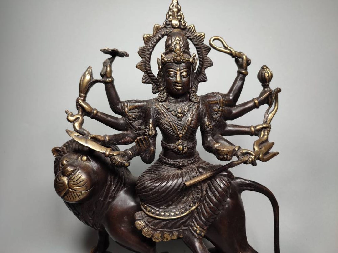 Lord Shiva Statue, Shiva Siting on Lion, Ten Arm Shiva Statue, Shiva ...