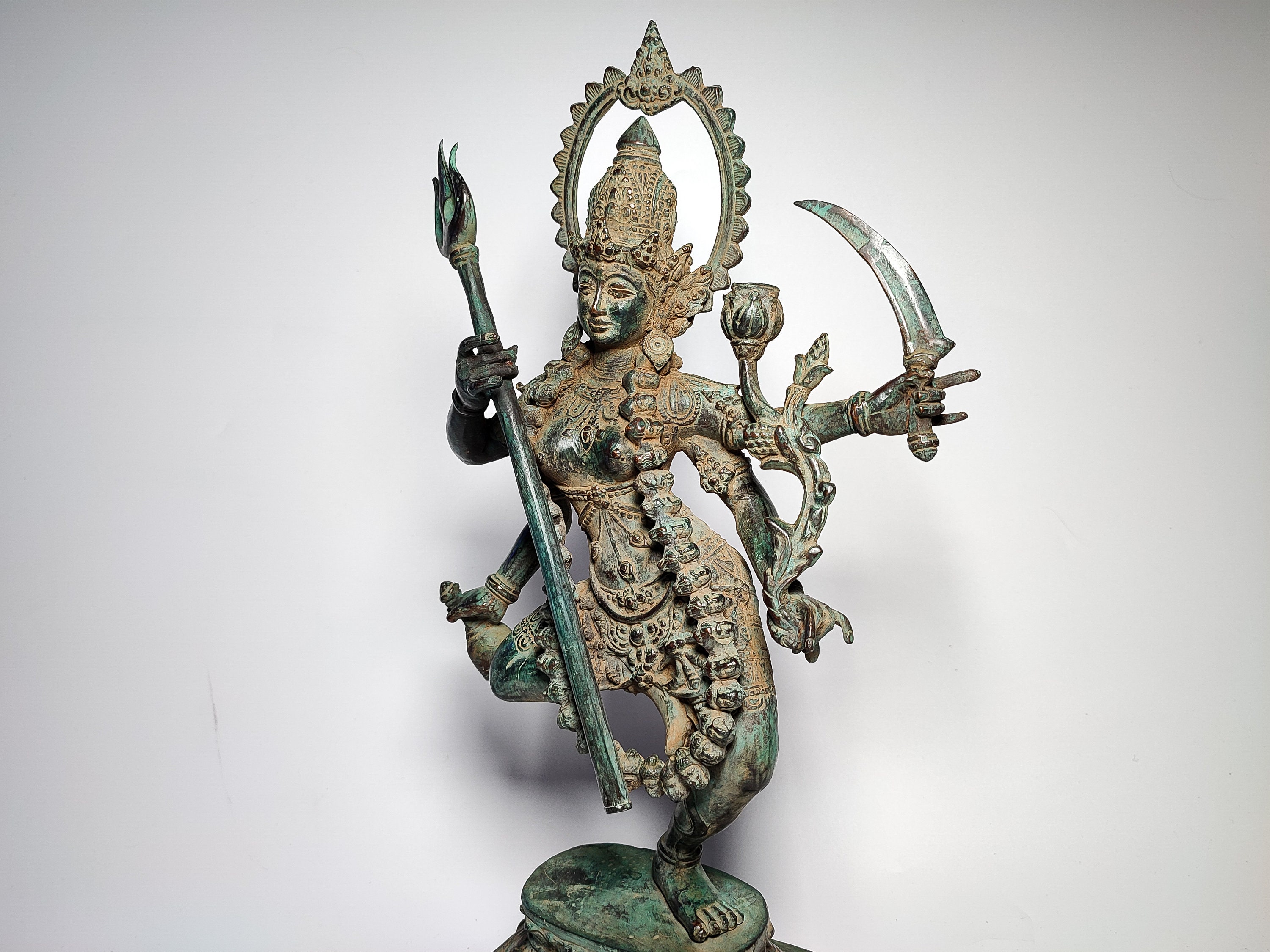 Mahakali Dancing on Altar, Mahakali Goddess, Goddess of Destruction and ...