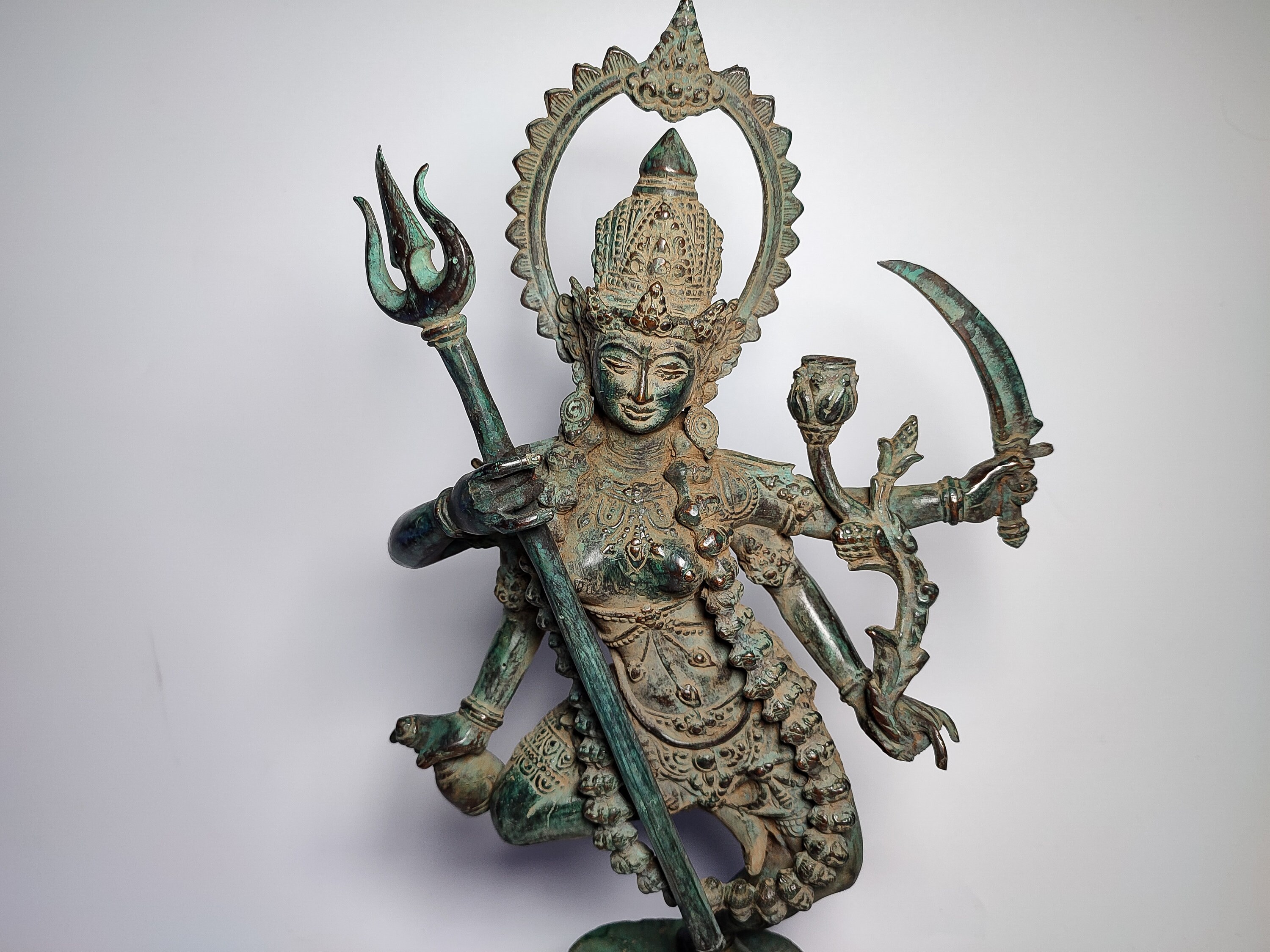 Mahakali Dancing on Altar, Mahakali Goddess, Goddess of Destruction and ...