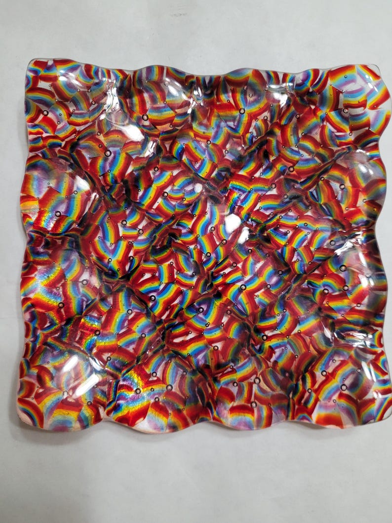 Rainbow Murrini: Transparent Bullseye COE 90 Glass (1 Oz) - Etsy